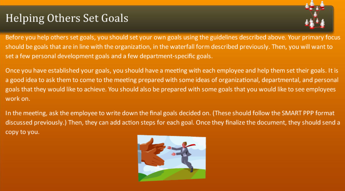 Helping Others Set Goals - FreshSkills